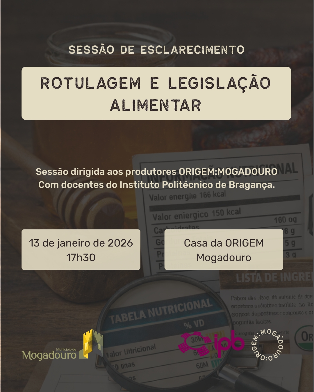 Mogadouro: Formação em rotulagem e legislação alimentar – Terra de ...
